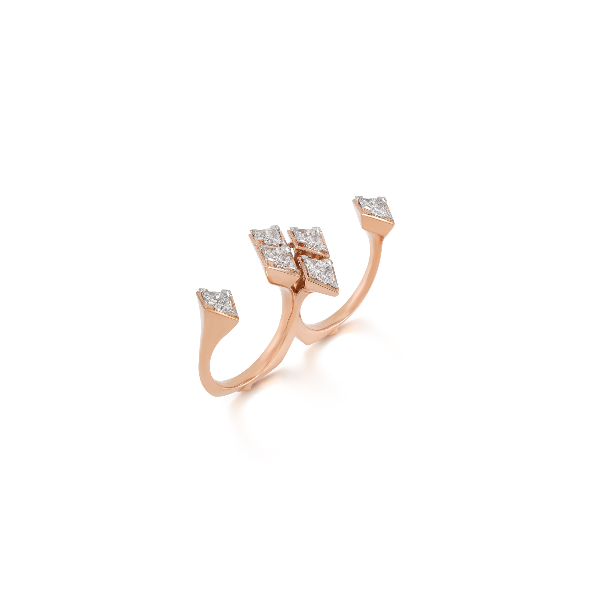 Limitless Diamond Two-Finger Ring | ANEKA