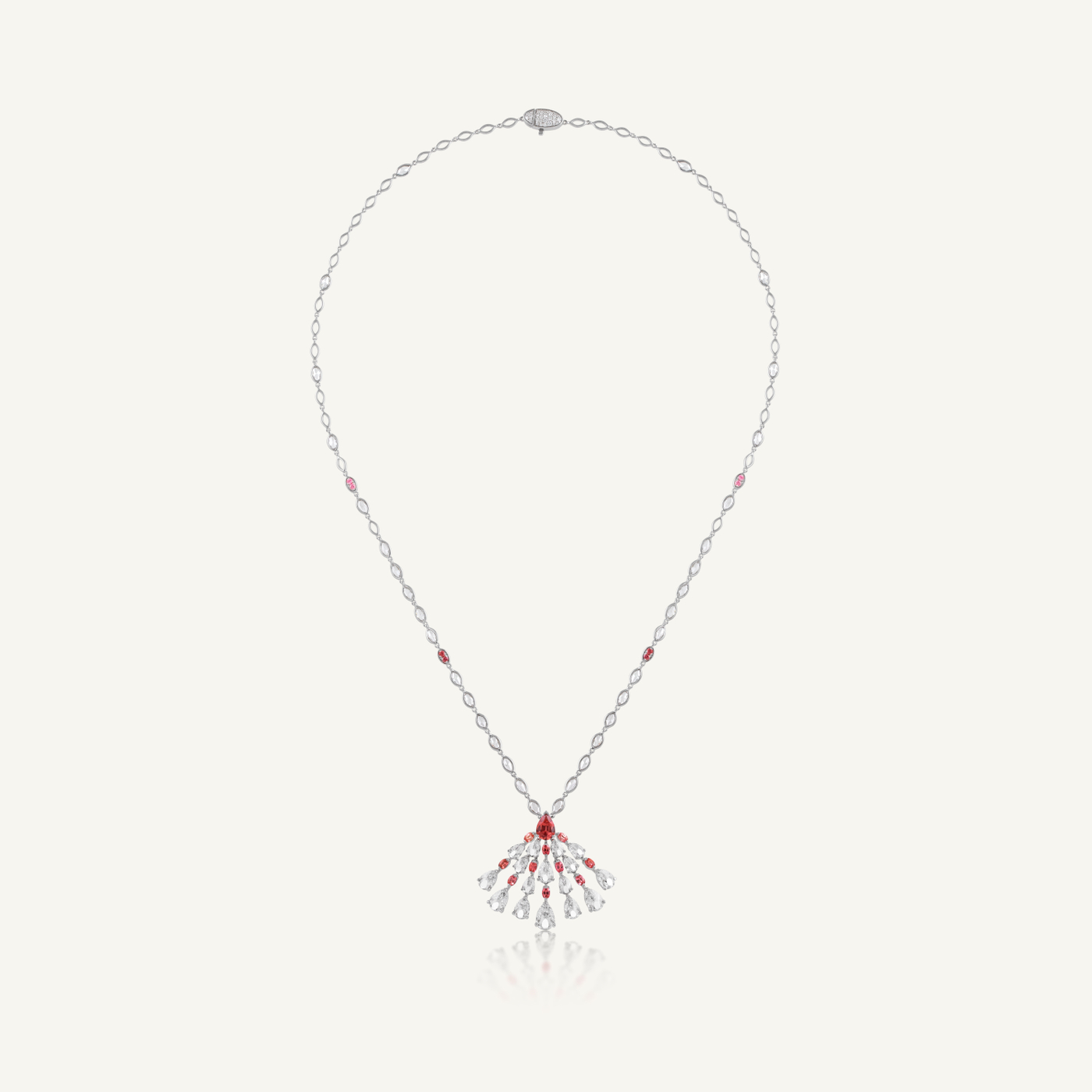 Plume Unfurl Blush Necklace