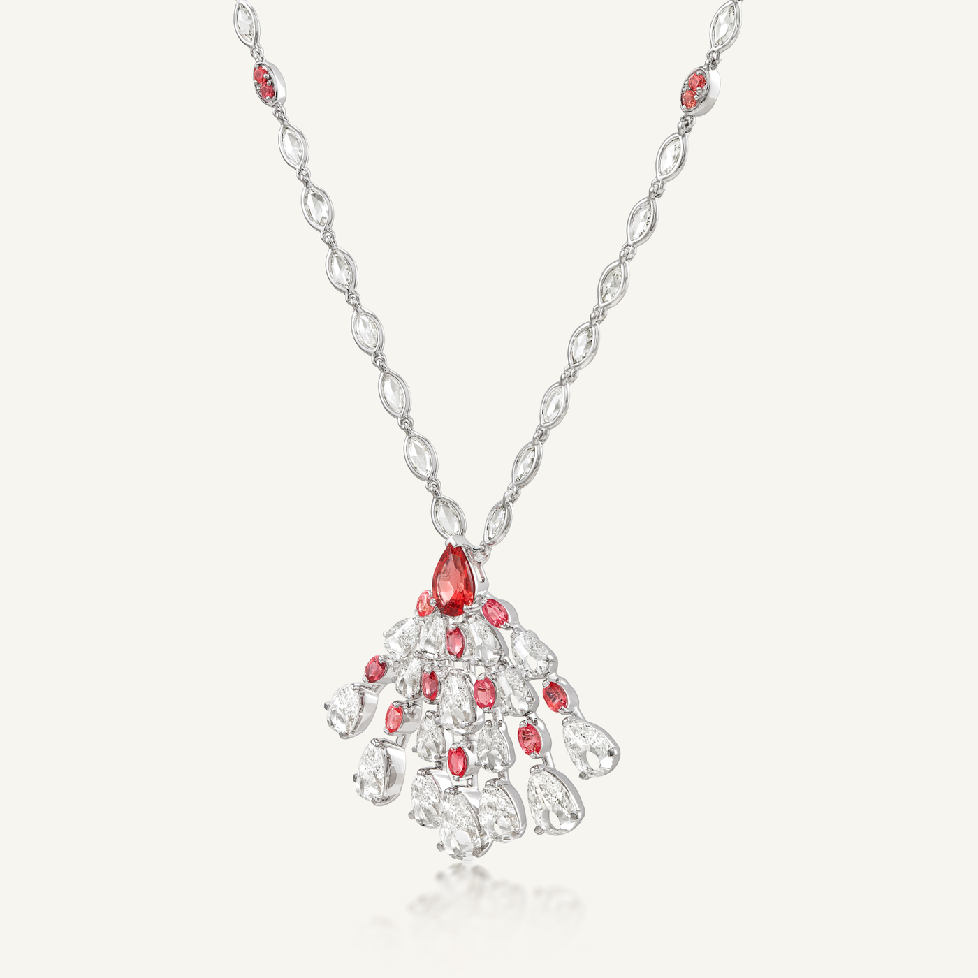 Plume Unfurl Blush Necklace